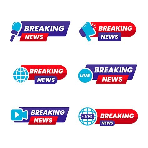 Diseño Plano Logotipo De Noticias De última Hora Vector Gratis