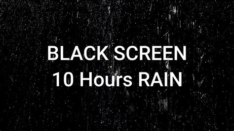 Black Screen Rain Sound For Insomnia Sleeping Rain For Relaxation