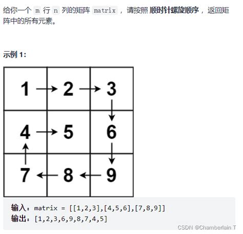 Leetcode54螺旋矩阵 Csdn博客