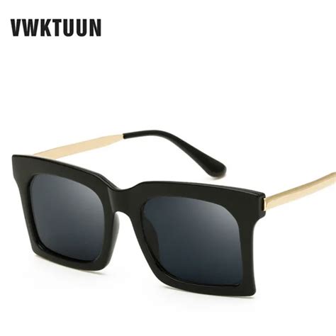 Fashion Korean Sunglasses Men Women Brand Designer Square Mirror