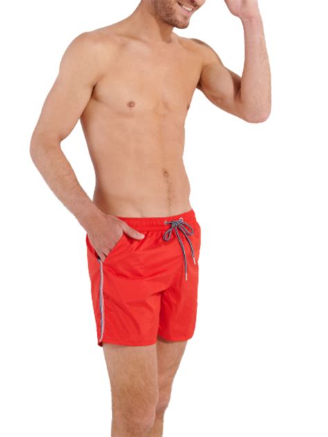 Hom Nautical Cup Beach Boxer Red Hom