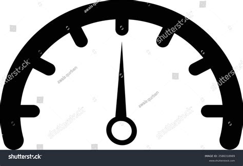 Speedometer Tachometer Icon Speed Indicator Sign Stock Vector Royalty Free 2586318989
