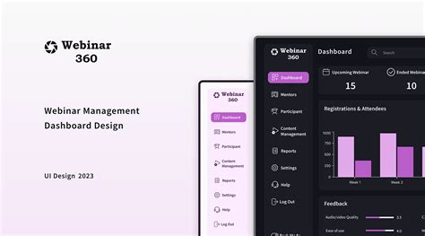 Webinar 360 Webinar Management Dashboard On Behance
