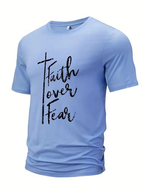 Cross Letter Pattern Print Mens Comfy T Shirt Graphic Tee Temu Australia