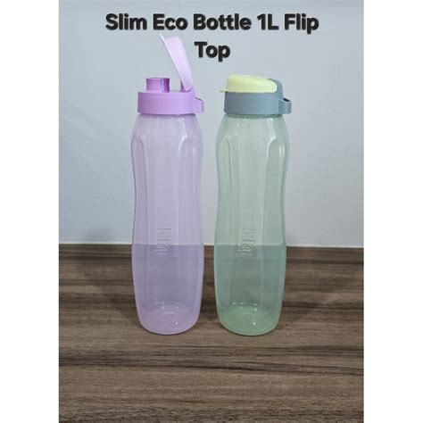Tupperware Slim Eco Bottle L Flip Top Shopee Singapore