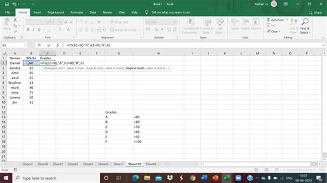 Ifs Function In Excel Youtube