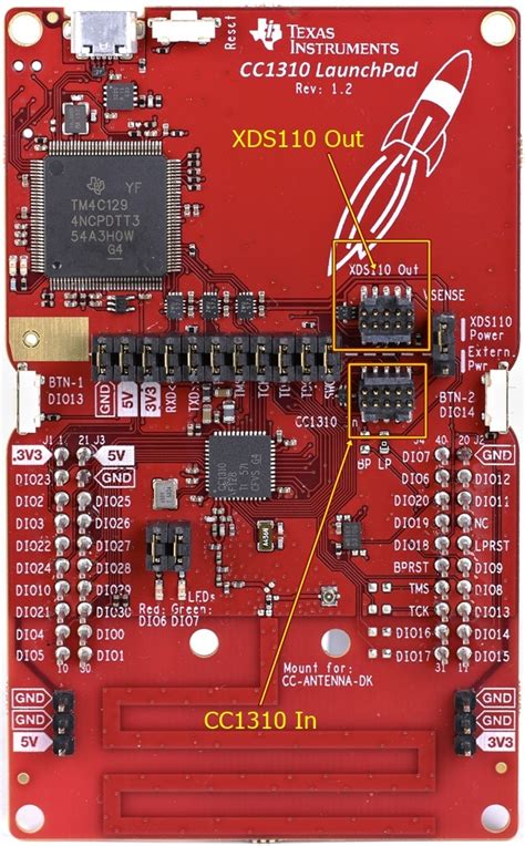 LAUNCHXL CC1310 Pinout Of XDS110 Out And CC1310 In Sub 1 GHz Forum Sub 1 GHz TI E2E