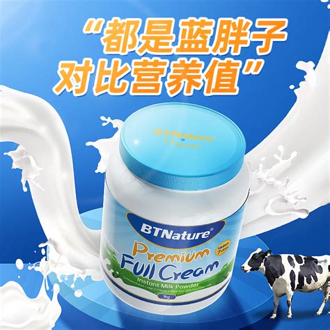 澳洲进口蓝胖子奶粉儿童高钙成人中老年全脂牛奶正品官方旗舰店白虎窝淘