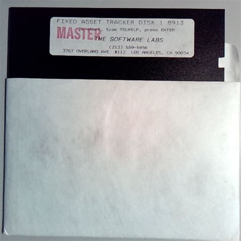 Fixed Asset Tracker The Software Labs 1990 The Software Labs Free Download Borrow And