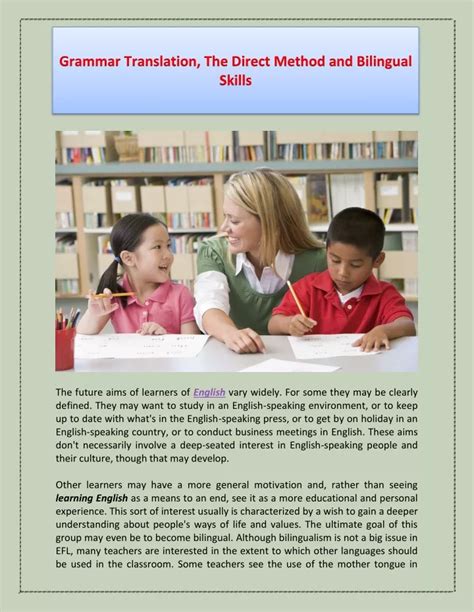 PPT Grammar Translation The Direct Method And Bilingual Skills