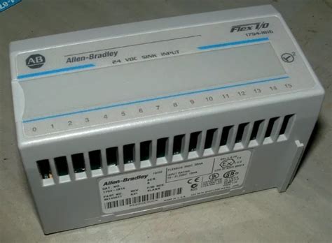 ALLEN BRADLEY FLEX I O 1794 IB16 24VDC Sink Input PLC Module Ser A