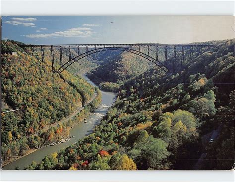Postcard New River Gorge National River Bridge West Virginia