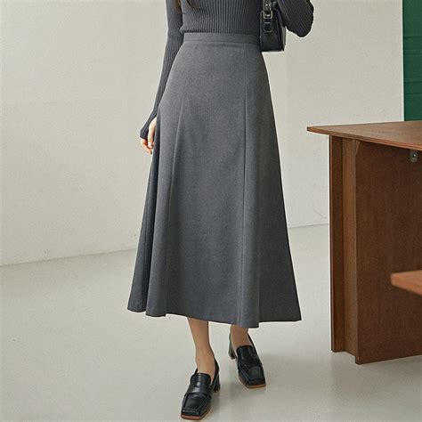 모어렌 롱스커트 Tsk0265 로이칸 머메이드 스커트하객룩플레어치마롱치마a라인스커트어나더트위