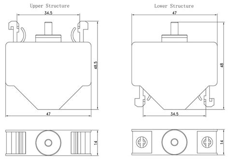 Explosion Proof Button Component Ba Installation Dimensions
