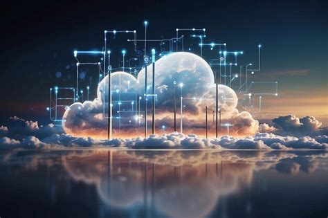 Exploring Cloud Computing Security And Efficiency In Data Transfer Premium Ai Generated Image