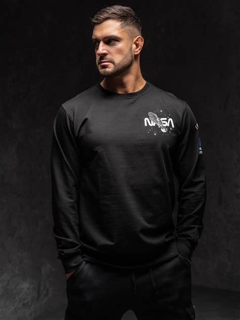 Bolf Herren Sweatshirt Ohne Kapuze Mit Motiv Schwarz 6476a1