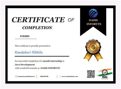 Nikhila Kandukuri On Linkedin Oasisinfobyte Intership