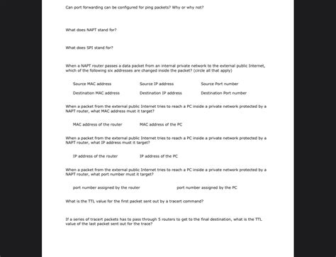 Solved Can Port Forwarding Can Be Configured For Ping