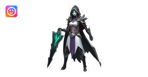 Without Background Hero Female Phantom Assasin From Dota 2 Which Disappears And Black King Bar