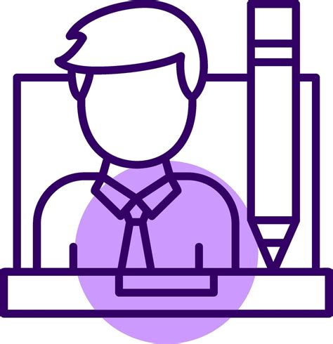 Graphic Designer Outline Shape Style Icon 54076056 Vector Art At Vecteezy