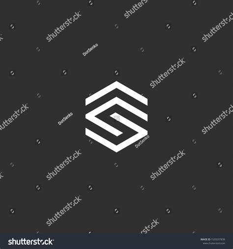 Cs Letter Vector Logo Abstract Stock Vector Royalty Free 1555537838