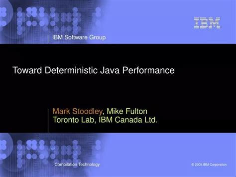 Ppt Toward Deterministic Java Performance Powerpoint Presentation Free Download Id 571312