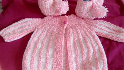 Tuto tricot Gilet bébé aux rangs raccourcis brassière bébé aux rangs raccourcis cardigan bébé