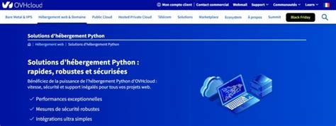 Meilleurs Hébergement Python sur serveur Ultra Rapide