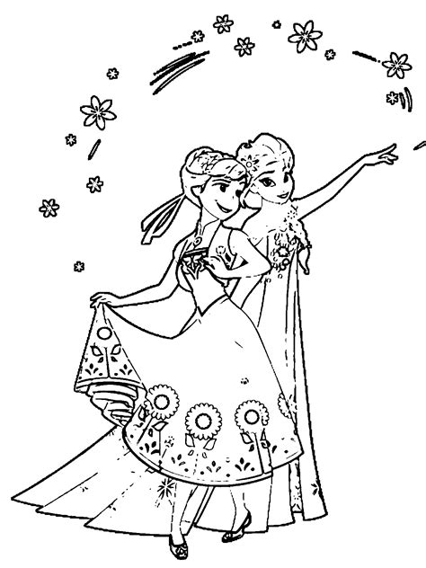 Collection Of Frozen Fever Coloring Pages Free Printable