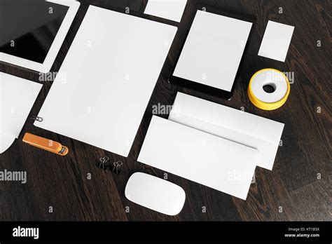 Blank ID Template Stock Photo Alamy