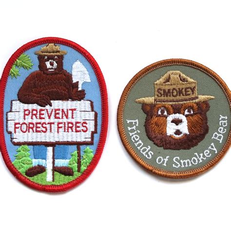 Smokey Bear Fabric Etsy