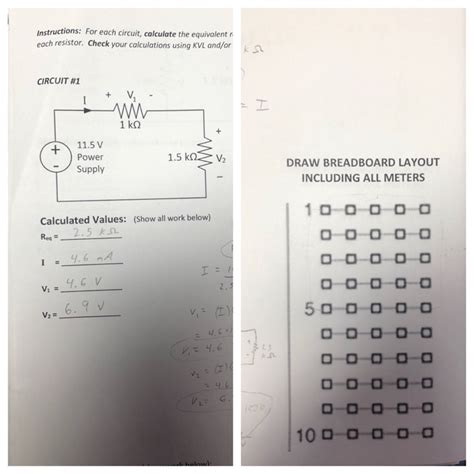 Solved Instructions For Each Circuit Calculate The
