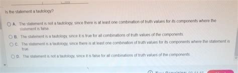 Solved Construct A Truth Table For The Given Statement