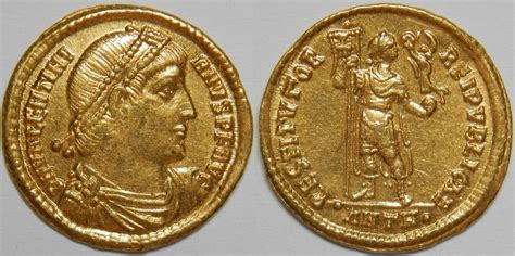Roman Empire Av Solidus Ad 366 367 Valentinian I Xf Ma Shops