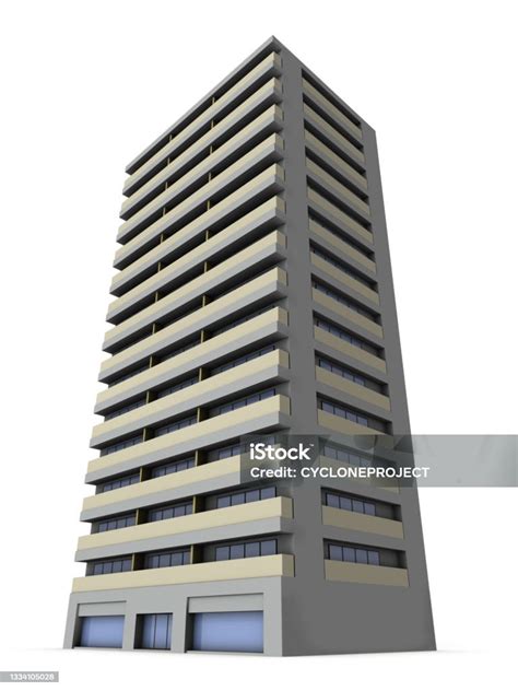 미니어처 고층 콘도미니엄 건물 과 부동산 흰색 배경입니다 3d 렌더링 0명에 대한 스톡 사진 및 기타 이미지 0명 3차원 형태 Central London Istock