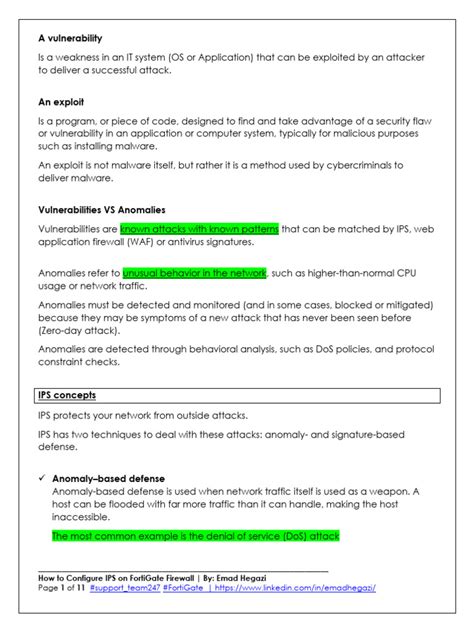 Ips On Forigate Firewall Pdf Malware Antivirus Software