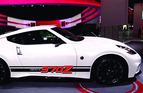Nissan Powered By 370z Racing Stripes Vinyl Decal Sticker