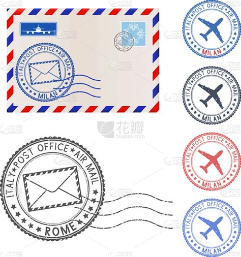 邮戳 空白的 信封 化学元素周期表 商务 电子邮件 背景分离 信函 邮局 飞机