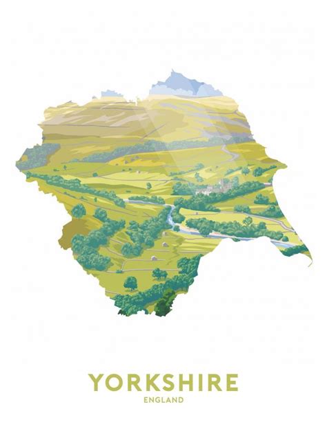 Yorkshire England Giclée Art Print East Riding Of Yorkshire Art Prints