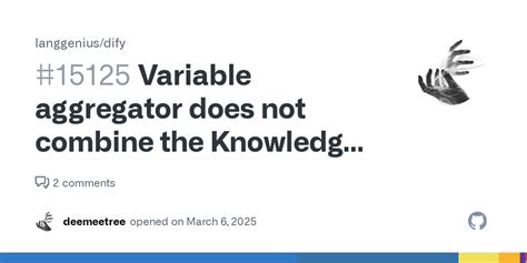 Variable Aggregator Does Not Combine The Knowledge Base Result Outputs