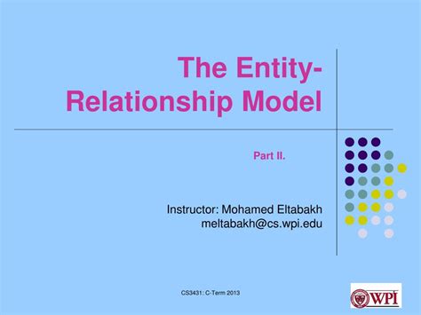 PPT The Entity Relationship Model PowerPoint Presentation Free Download ID