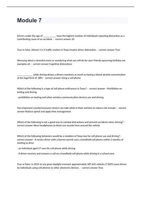module 7 questions with 100 correct answers graded a 2024 2025 li