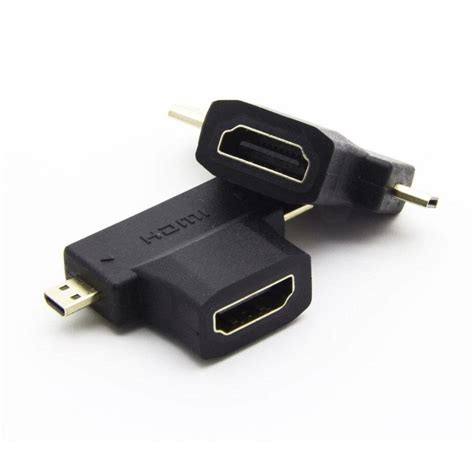 HDMI към Mini HDMI и Micro HDMI адаптер, Intelrook, 4K, 3D, черен - eMAG.bg