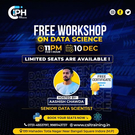 Datascience Freeworkshop Aashishchawda Csltraining Datasciencecareer Vikram Patidar