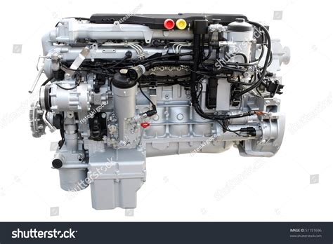 Heavy Truck Engine Isolated On White Stock Photo Shutterstock