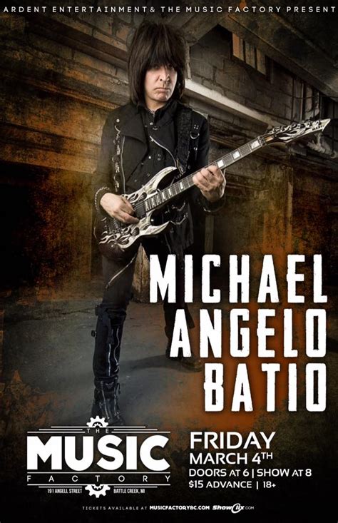 Tickets For Michael Angelo Batio In Battle Creek From Showclix