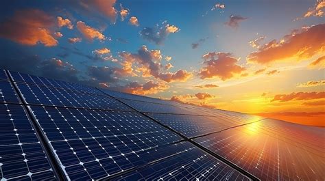 Highquality Closeup View Of Solar Power Plant Panel Simulation