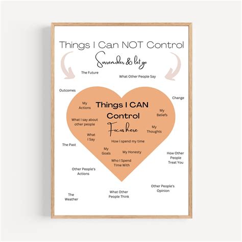 What I Can And Cannot Control Print School Counselor Decor Calming