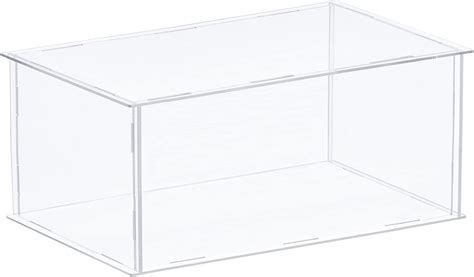 Buy Sourcing Map Acrylic Display Case Plastic Box Cube Storage Box Transparent Assemble
