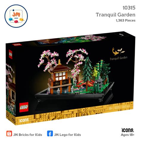 Lego Icons 10315 Tranquil Garden 1 363 Pieces สำหรับอายุ 18 ปีขึ้นไป